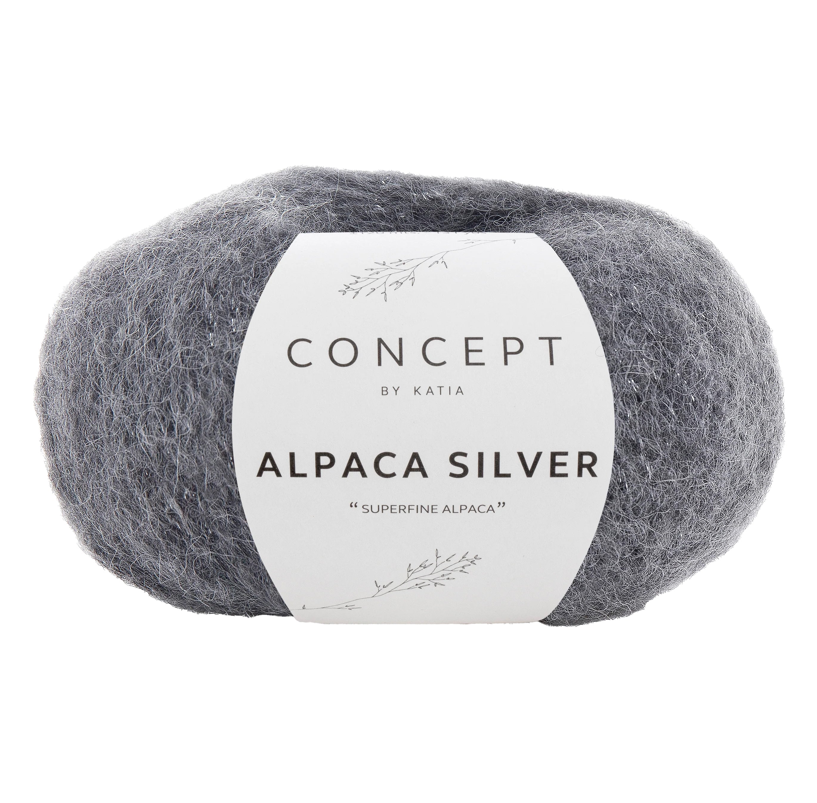 Katia Concept Alpaca Silver - Grey-Silver (Color #256) – Little Knits