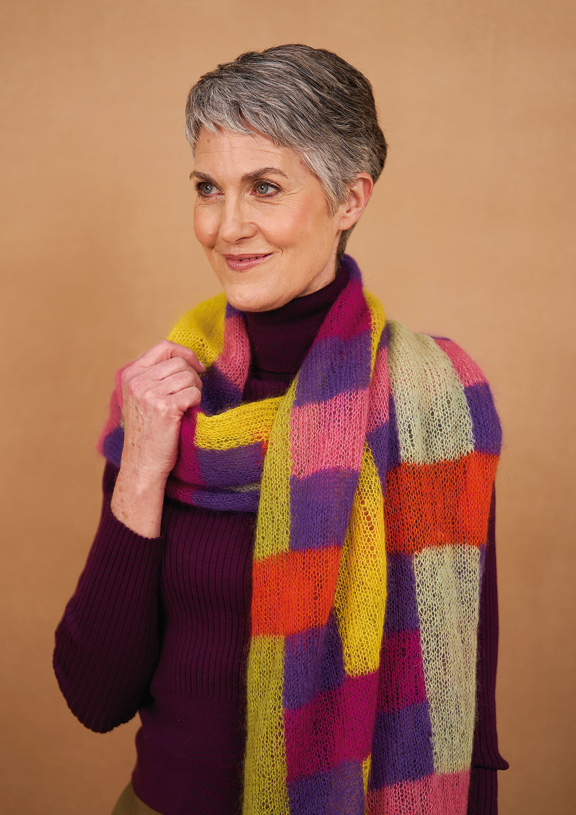 A Rowan Felted Tweed Pattern - Boldweave Wrap (PDF) knitting pattern on ...