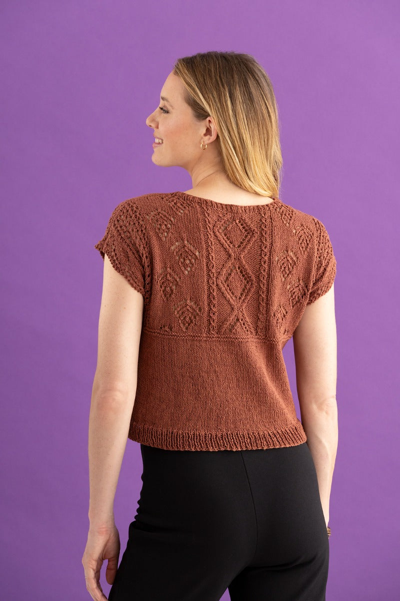 An Elsebeth Lavold Knitting Pattern - Kaylie Top (PDF) – Little Knits