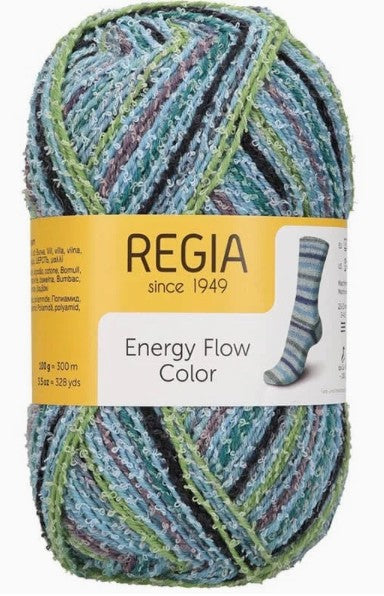 Regia Energy Flow - Loopy Lagoon Lark (Color #182) – Little Knits