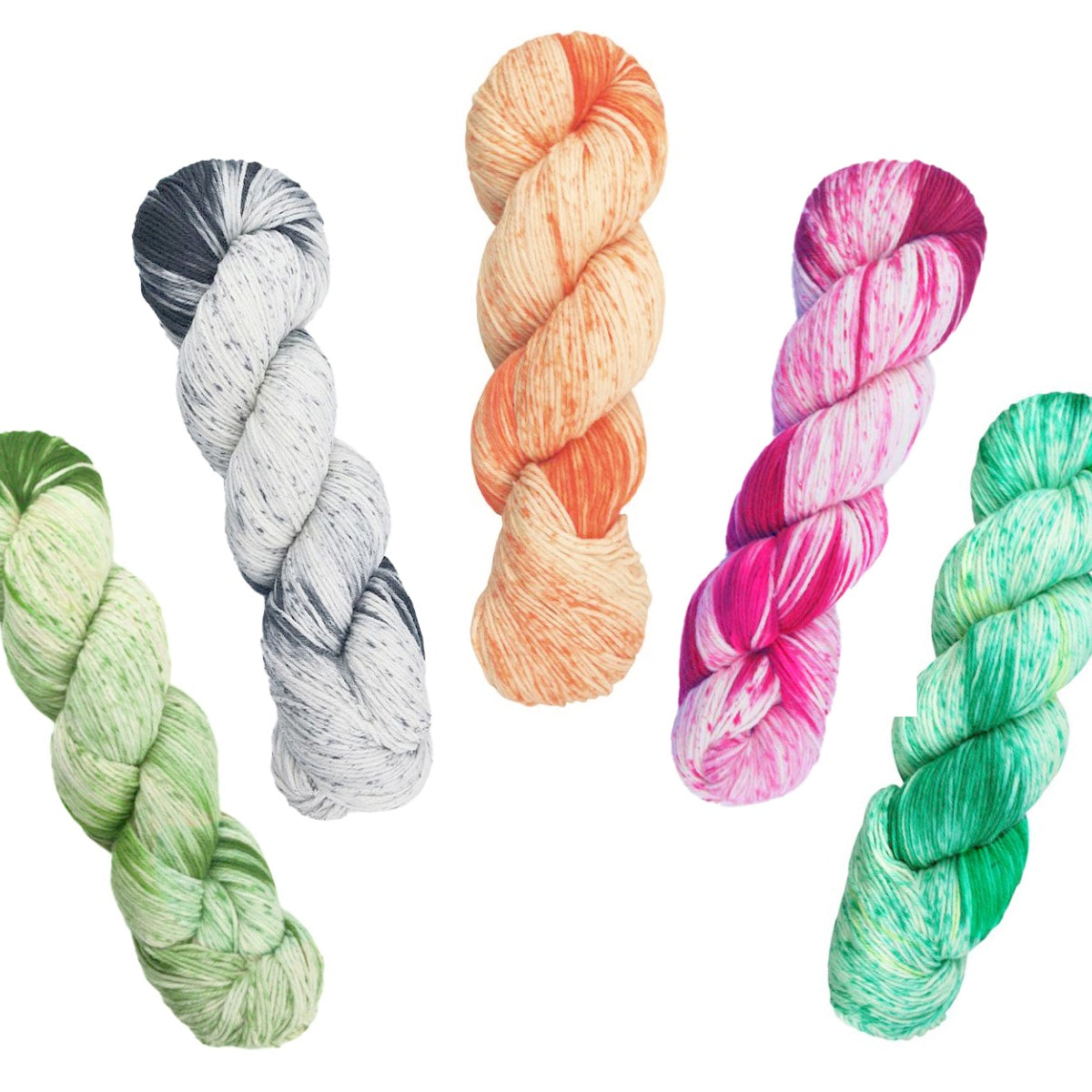 Araucania Huasco Color Hand-Painted - MYSTERY BAG (FIVE Skeins) - Each ...