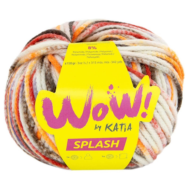 Katia WOW! Splash - Color #204 - BIG 150 Gram Skeins – Little Knits