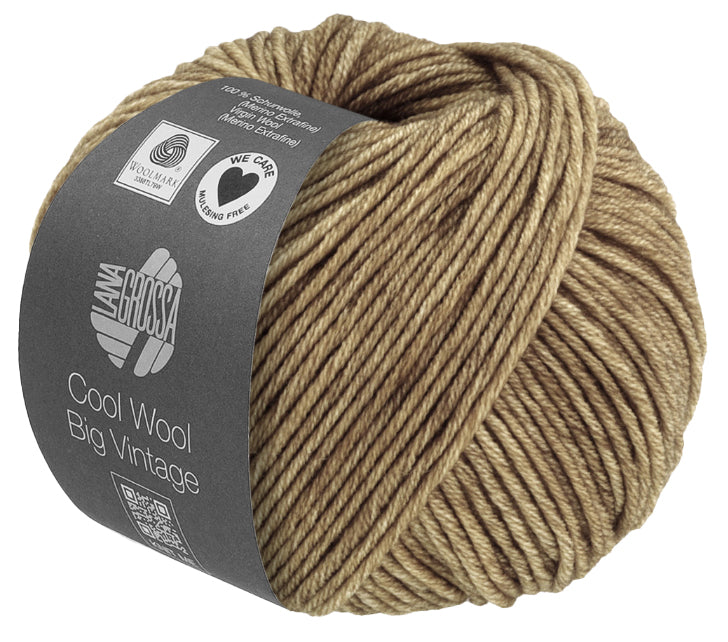 Lana Grossa Cool Wool Big Vintage - Sand Vintage Tweed (Color #7182 ...
