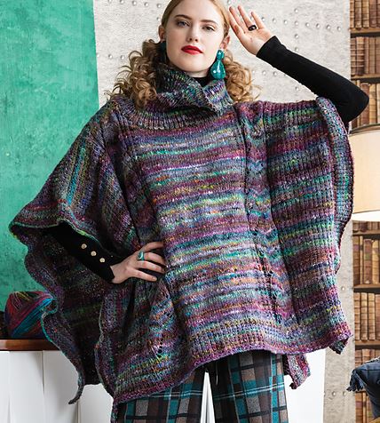 A Noro Ito Pattern - Poncho #11 (PDF) at Little Knits