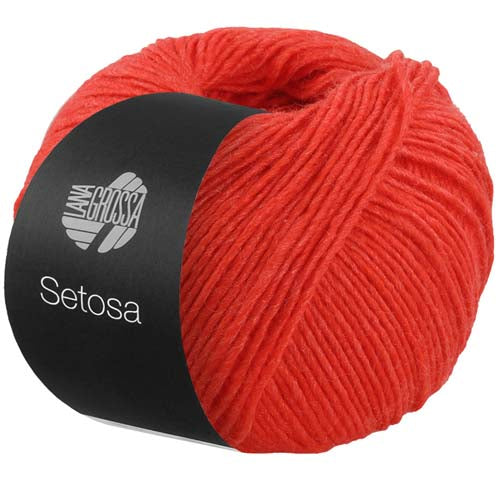 Lana Grossa Setosa - Red (Color #9) on sale at Little Knits
