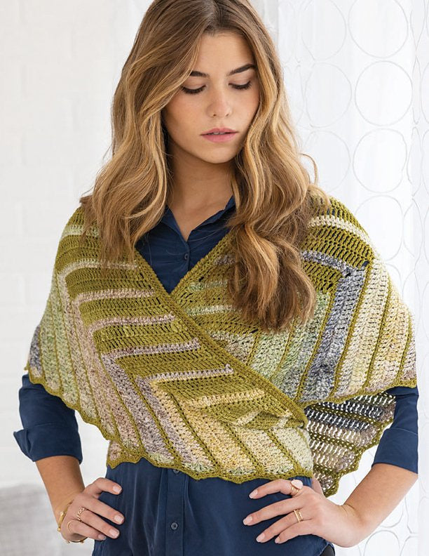 A Noro Akari and Sonata Pattern - Spring Woodlands Crochet Shawl #22 ...