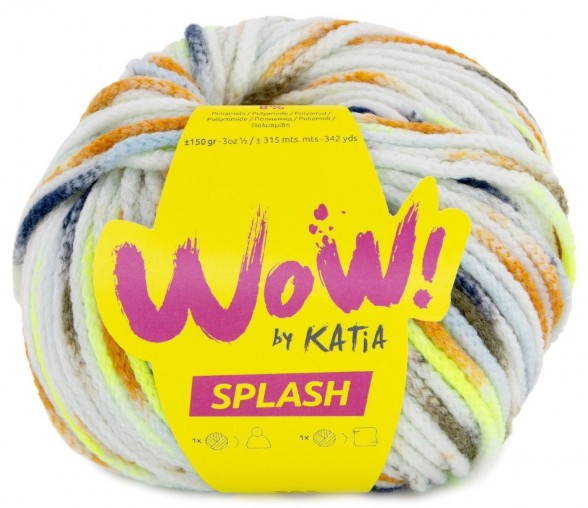 Katia WOW! Splash - Color #203 - BIG 150 Gram Skeins – Little Knits