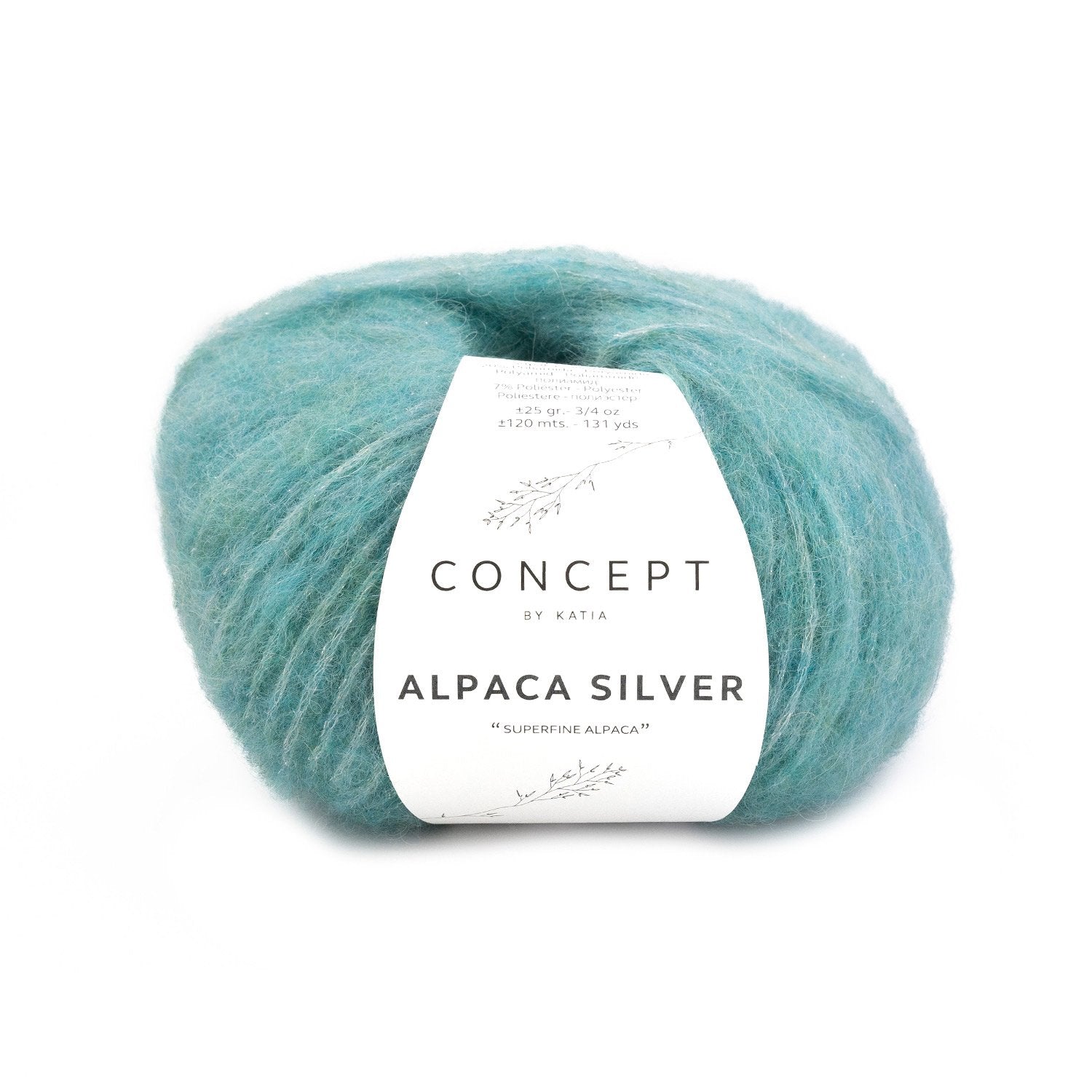 Katia Concept Alpaca Silver - Malachite-Silver (Color #280) – Little Knits